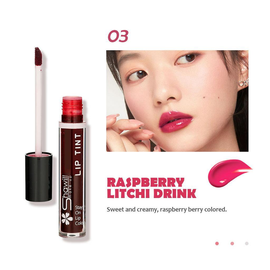 Shawill Stay On Lip Color Long Wearing Lip Stain Liquid Lip Gloss 6ml ...