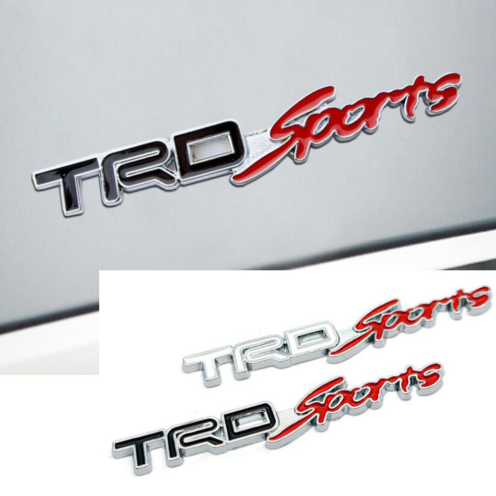 TRD SPORTS 3D metal logo sticker for toyota camry corolla yaris vios ...