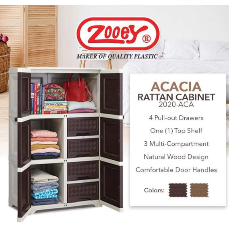 ZOOEY ACACIA RATTAN CABINET (FREE DELIVERY within METRO MANILA ...