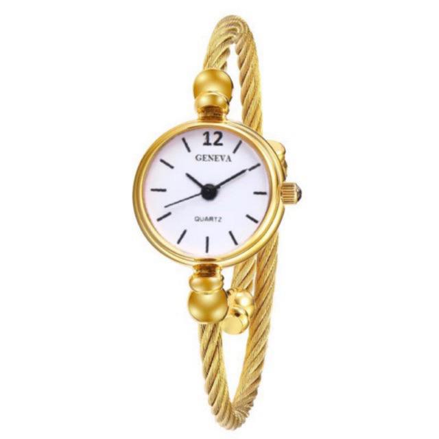[Maii] Geneva Twisted Strap Femme Style Jewelry Bangle Watch Jewelry ...