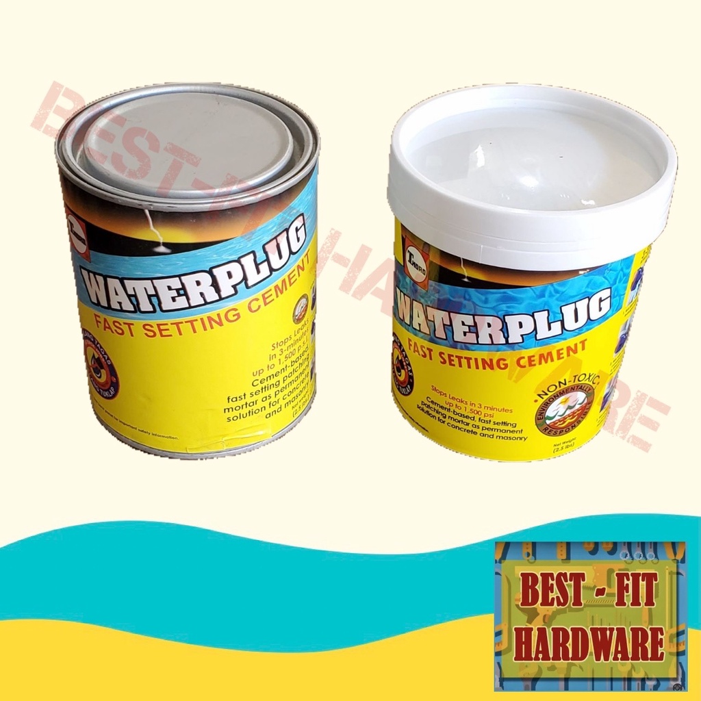 WHOLESALE WATERPLUG - WATER PLUG FAST SETTING CEMENT by THORO | Shopee ...