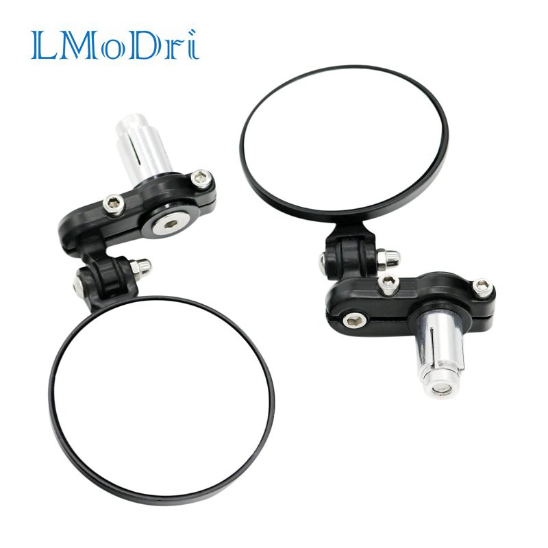 Jk Lmodri Universal Motorcycle Mirror Aluminum Back View Side Rearview