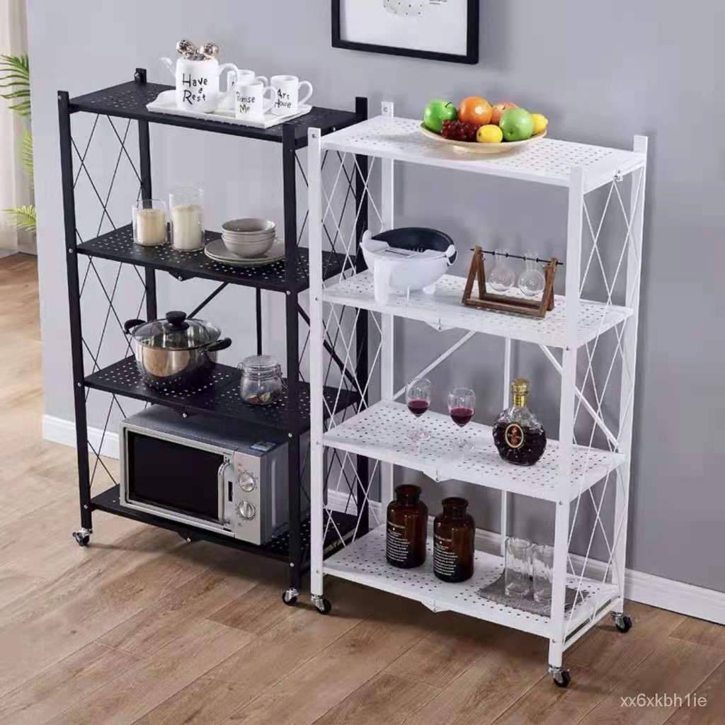 3 Layers 4 Layers 5 Layers Foldable Steel Metal Rack Organizer Shelf ...