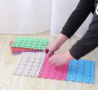 Dog cage mat Cat cage Pad Pet Multifunctional Splicing Plastic Mat Mesh ...