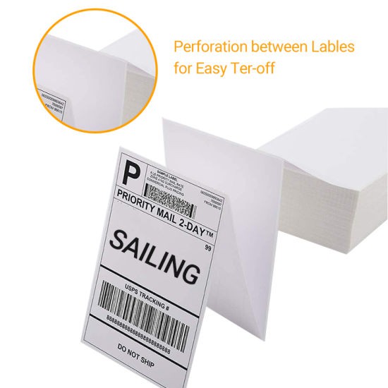 Waybill Sticker A6 100*150 Fold 500pcs Label Paper Barcode Thermal ...