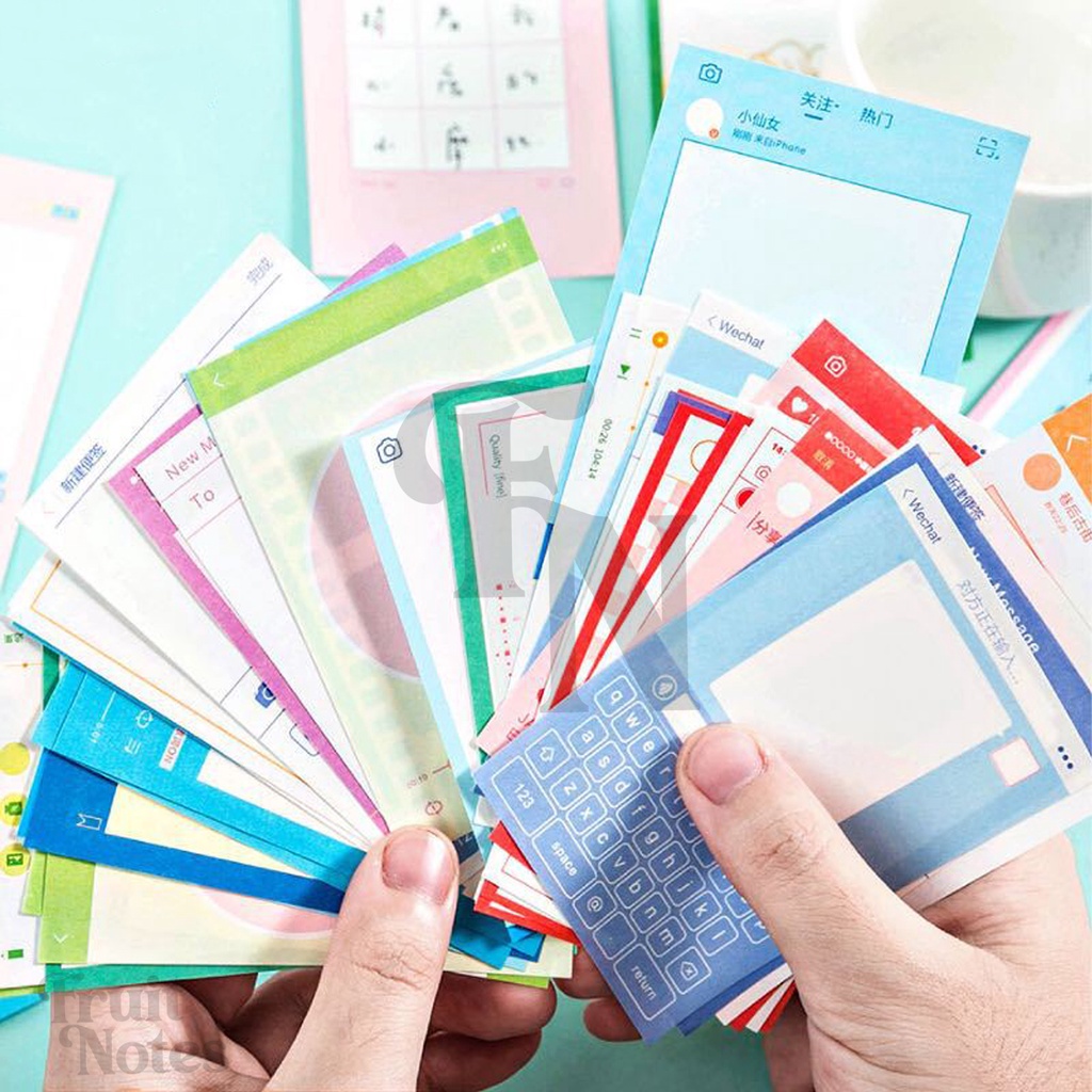 SN277 30 sheets Loose Assorted Paper ( 9 x 6 CM) | Shopee Philippines