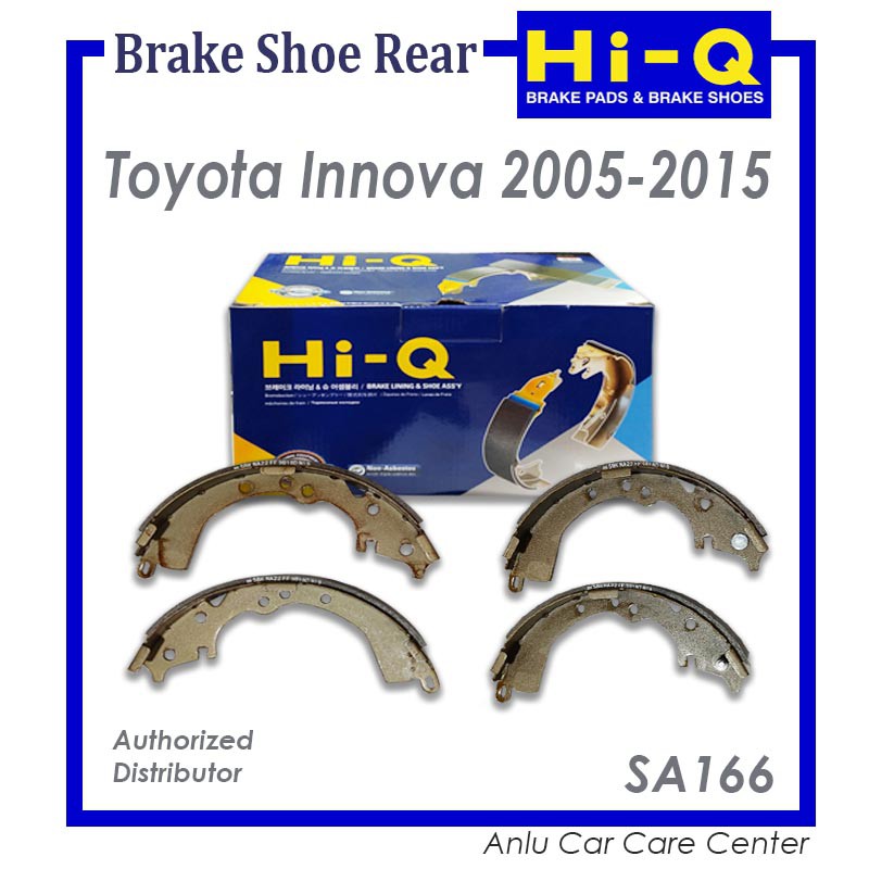 Hi-Q Rear Brake Shoes for Toyota Innova 2005-2015 (SA166) | Shopee ...