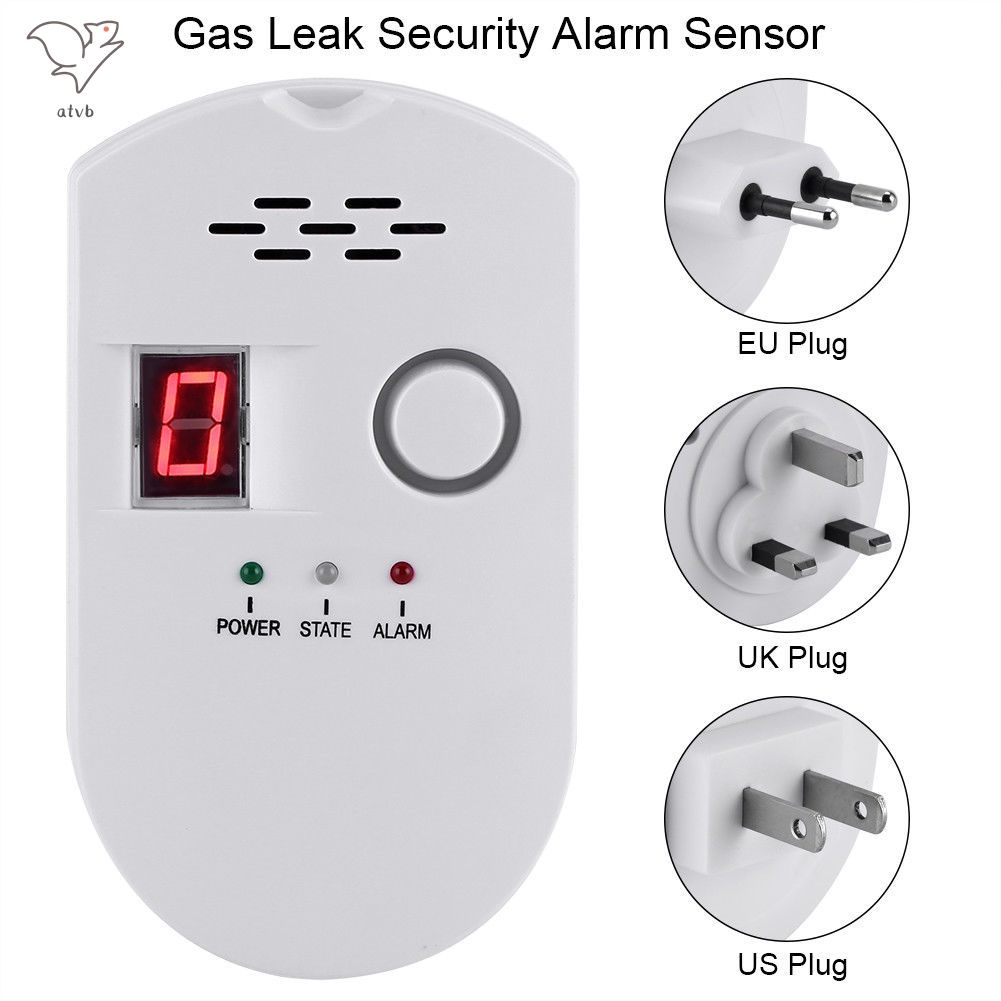 High Sensitivity LPG LNG Coal Gas Leak Detector Alarm Monitor Alarm ...