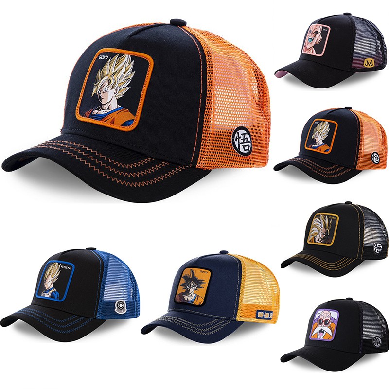 Dragon Ball Z Summer baseball cap sunshade goku mesh hat women men ...
