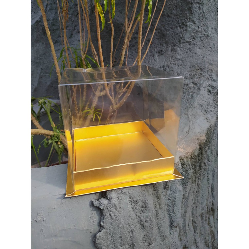 Mica Gold Cake Box 12 cm | Shopee Philippines