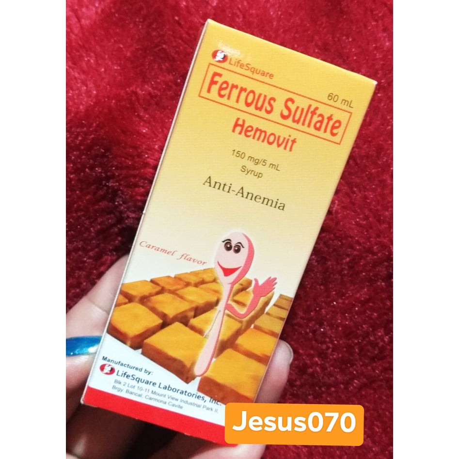 Hemovit (Ferrous Sulfate) Caramel Flavor Syrup 60mL | Shopee Philippines