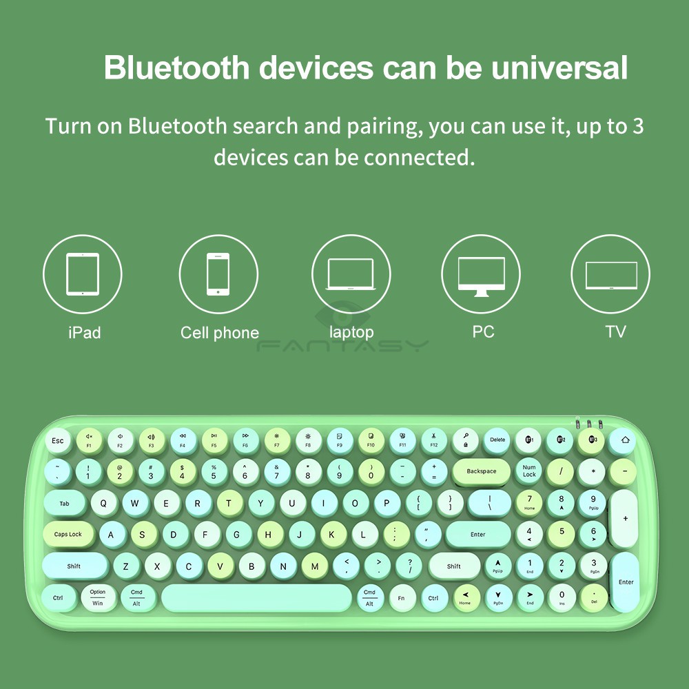 MOFII Candy BT Wireless Bluetooth Keyboard Mixed Color Mini Cute ...