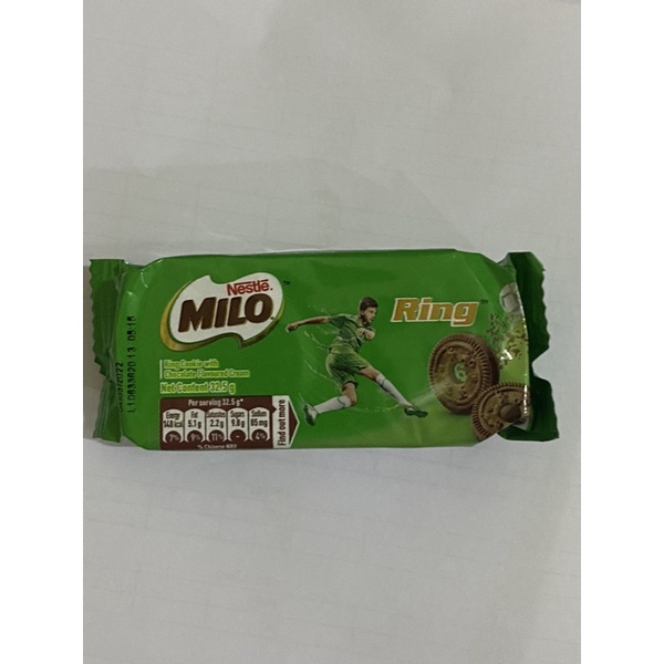 Milo Cookies RING Thailand Singapore product 34gr Small chocolate pack ...