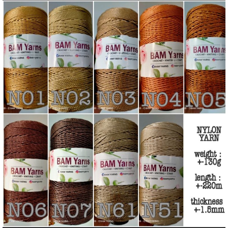 NYLON YARN FOR CROCHET/KNITTING | Shopee Philippines