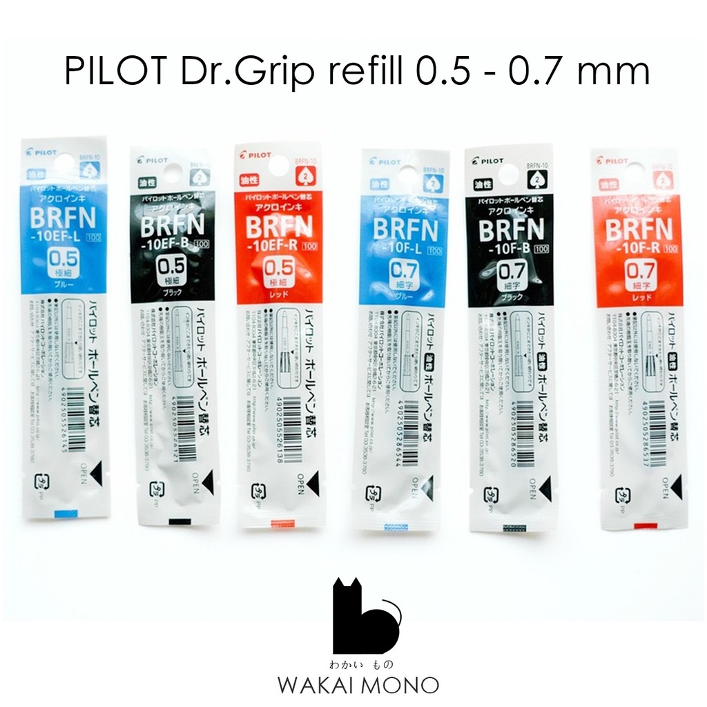 PILOT Dr.Grip Pen refill Single Filling Ballpoint BRFN-10EF 0.5 mm-BRFN ...