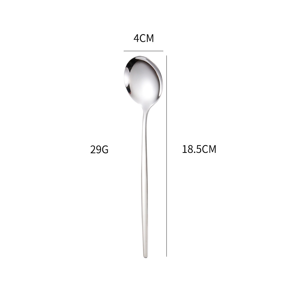 Korean Cutlery Korean Style Flatware Stainless Steel Dining Spoon and Fork | Shopee Philippines