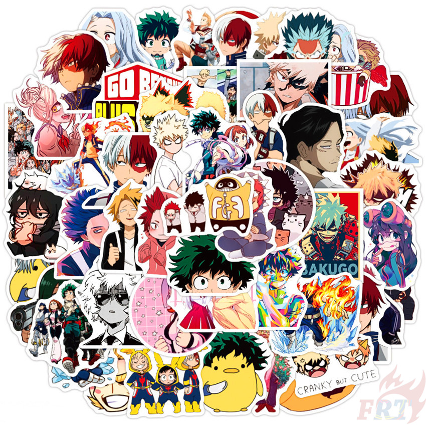Q Funny My Hero Academia Series 02 Stickers 50Pcs/Set Midoriya Izuku ...