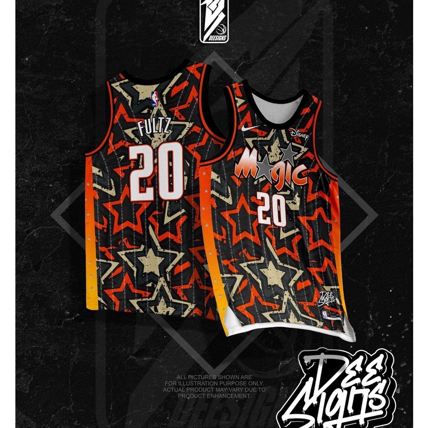 MAGIC 04 FULTZ basketball jersey full sublimation jersey fanwear ...