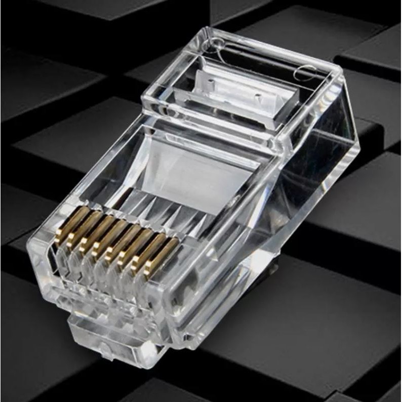 RJ45 Ethernet cable module plug 8P8C network connector crystal head ...