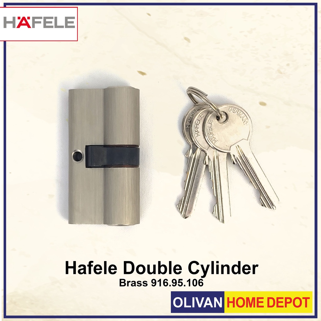HAFELE Double Cylinder Lockset Brass 916.95.106 | Shopee Philippines