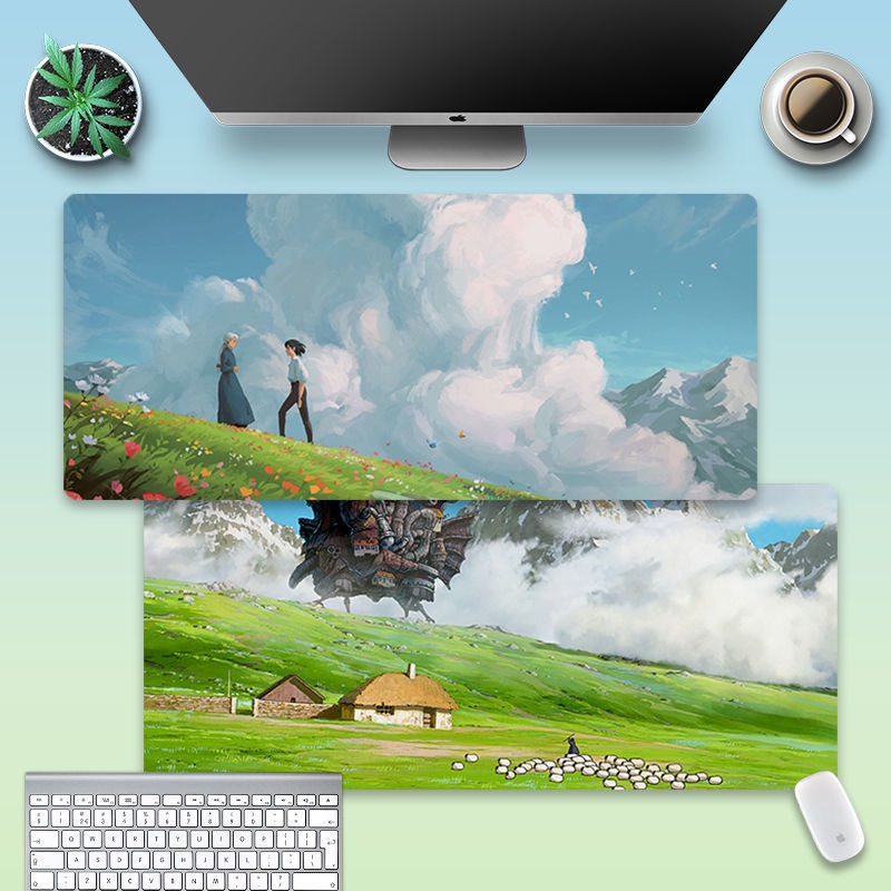 Howl's Moving Castle large mouse pad thickening cat ear handheld ...