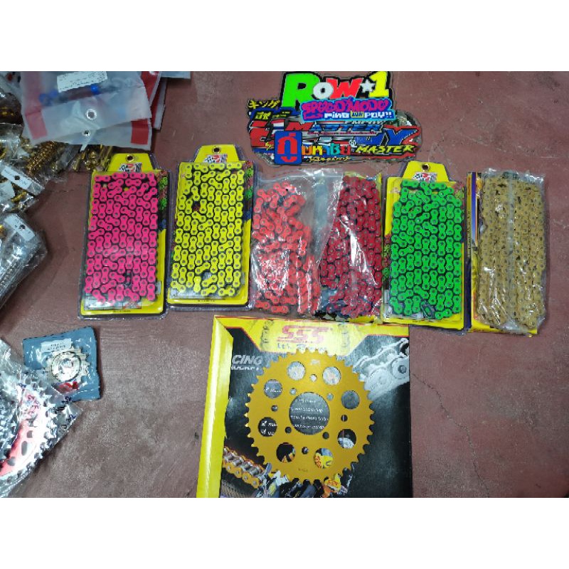 SSS & RK sprocket set (rear/front/chain 415) for Raider 150 carb/fi ...