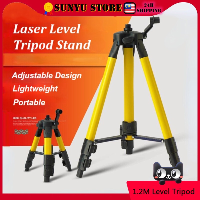 Laser Level Tripod Laser Levelling Adjustable Tripod Stand 1.2M Laser ...