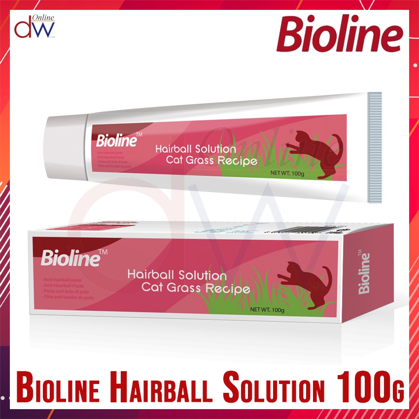 (VARIATION) Bioline Hairball Solution Cat Gross Recipe Paste 100g ...