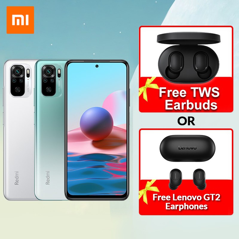 Global Version Xiaomi Redmi Note 10 4GB RAM 64GB / 128GB ROM Mobile ...