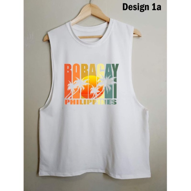 BORACAY SOUVENIR Muscle tees sando cotton | Shopee Philippines