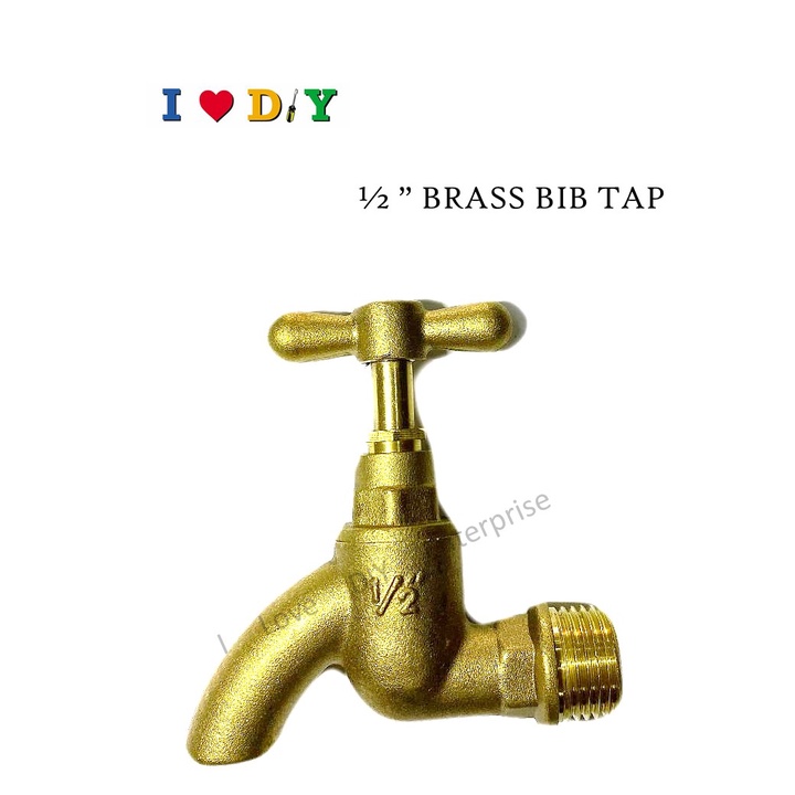 Heavy DUTY BRASS BIB TAP WATER TAP 15MM (1/2”) / COPPER WATER PAIP HEAD ...