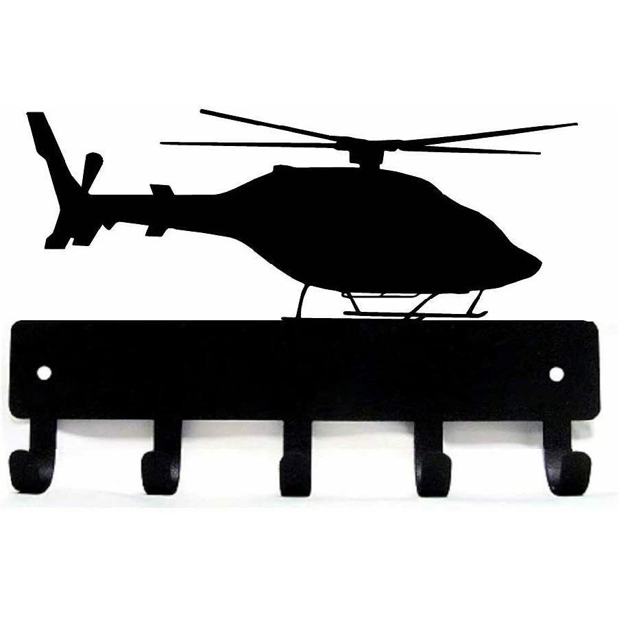 Helicopter Key Rack Hanger Wall Mounted Hook Up Medals and Awards Coat ...