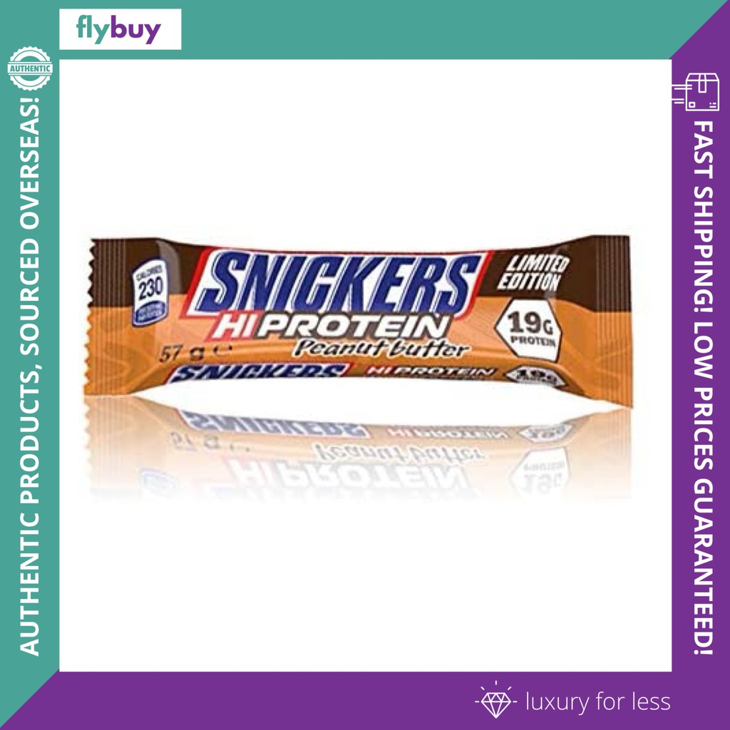 Snickers Hi Protein Bar, Peanut Butter Limited Edition, 57g | Shopee Philippines