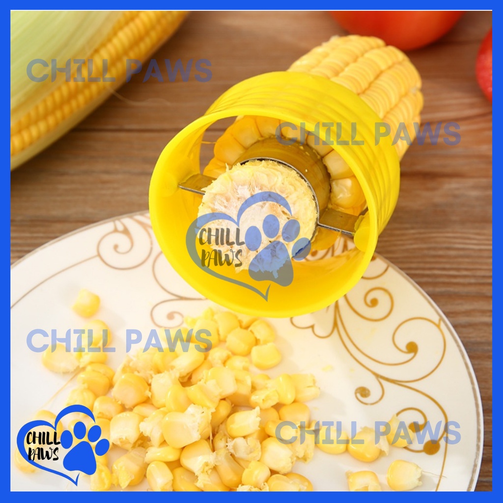 Corn Peeler Thresher Tool Kitchen Cob Kernel Cutter Stripper Remover ...
