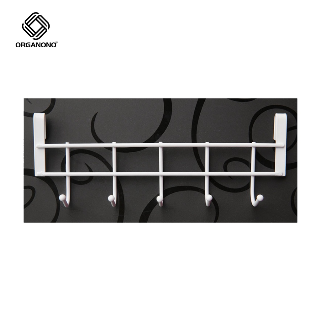Organono Multipurpose Screwless Metal Hook 5 Headed Hanging Hook ...