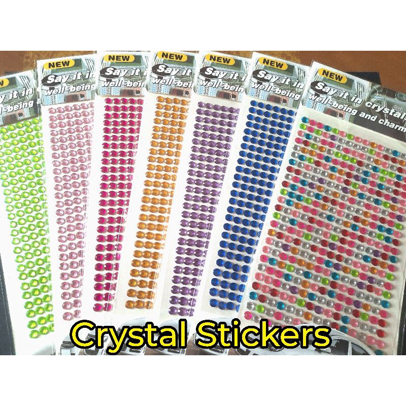 Bling Sticker Crystal Stickers Decorative Sticker for Diy Project Say ...