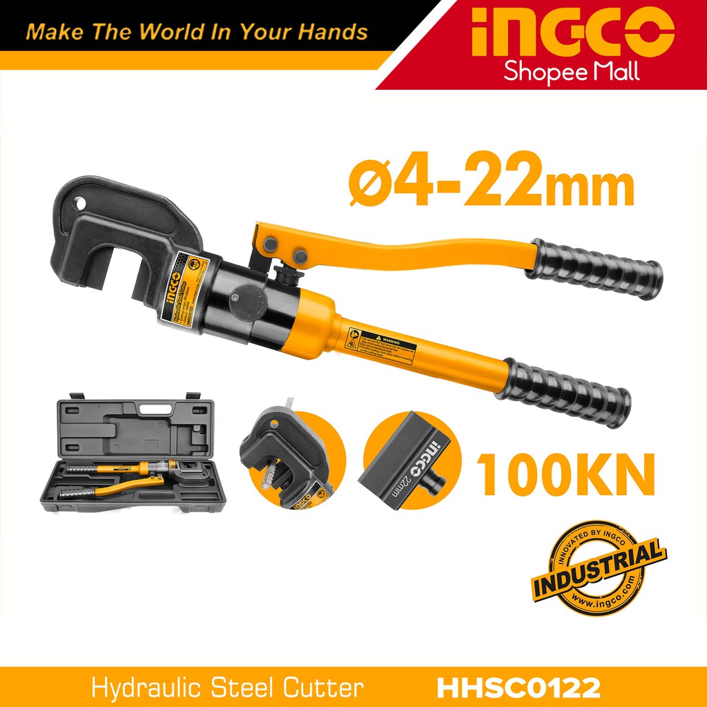 Ingco HHSC0122 Hydraulic Steel Cutter 4-22mm 100KN Iht | Shopee Philippines