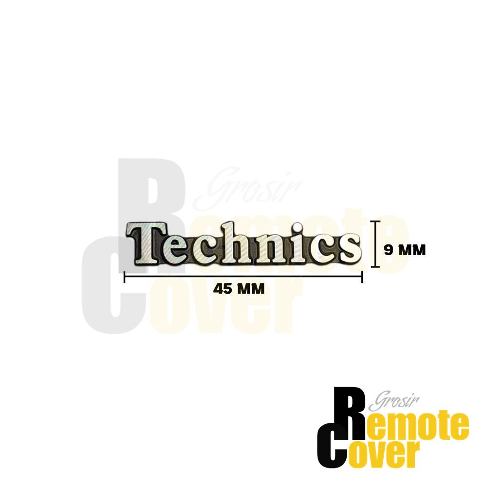 Aluminum Emblem Sticker Decals 3D Logo Technics Audio Speaker | Shopee ...