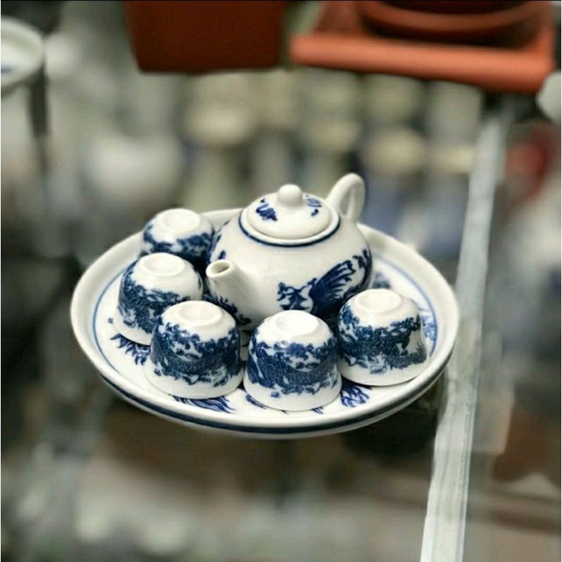 Bat Trang altar tea set | Shopee Philippines