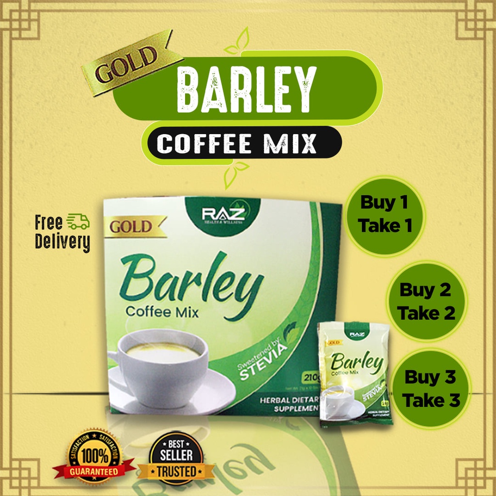 RAZ Barley w/ Chia Seeds Coffee(BUY 1 GET 1 BOX FREE) | Shopee Philippines