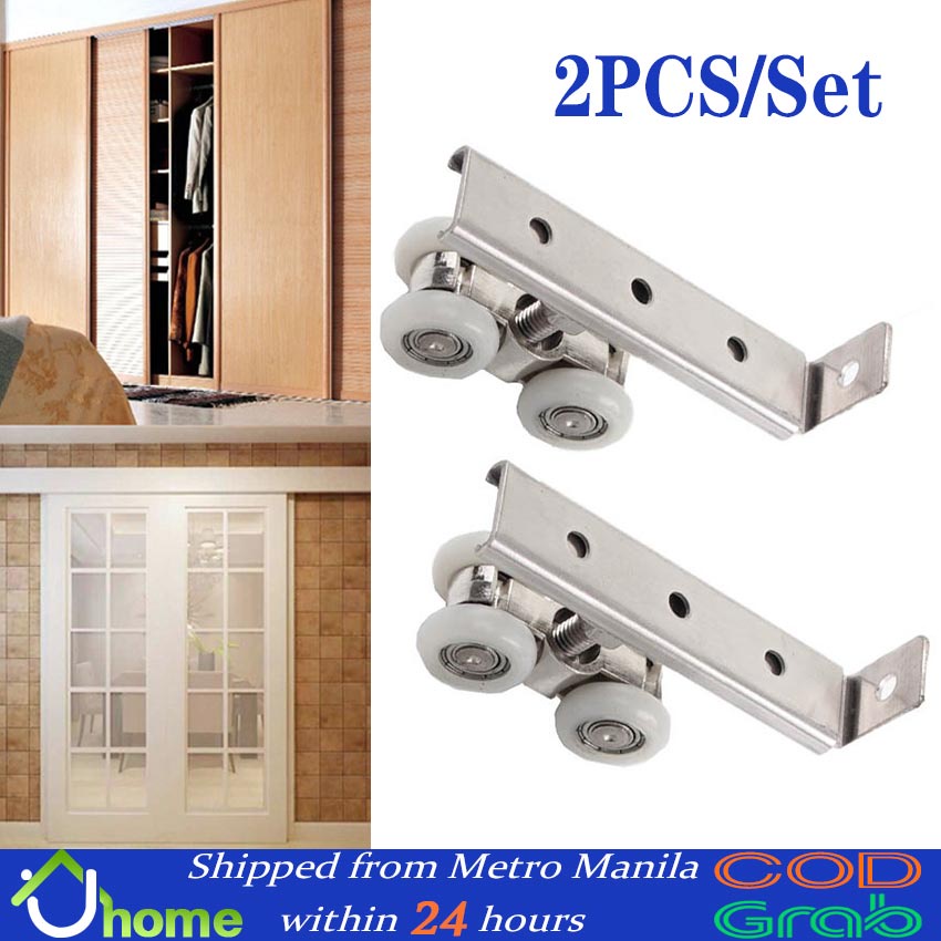 【SOYACAR】2pcs Sliding Door Roller Hardware Doors Pulley 4 Wheels Room ...