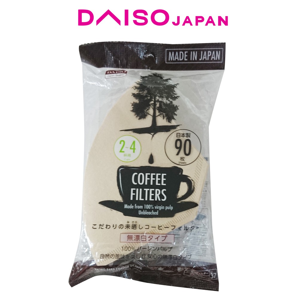 Daiso Unbleached Coffee Filters (2-4 cups) | Shopee Philippines