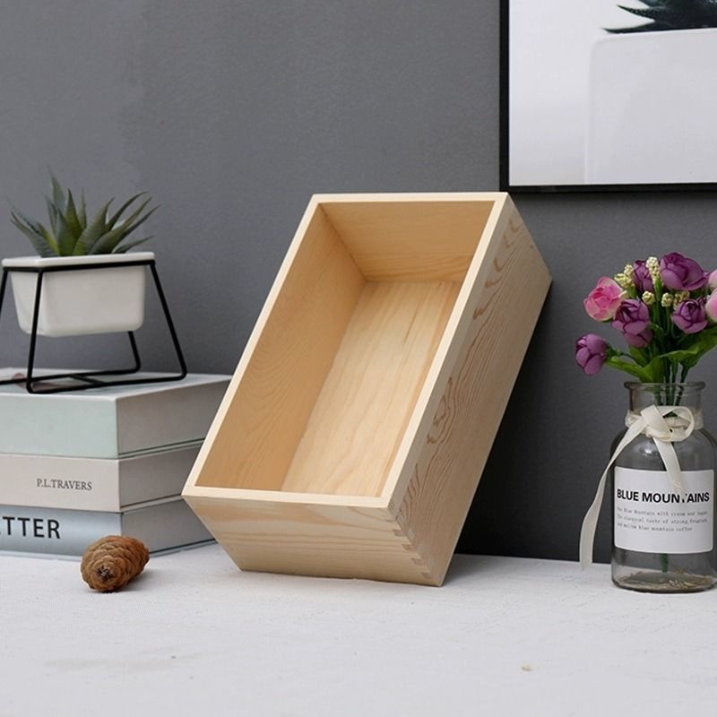 Wooden Box Customized Rectangular Wooden Box Real Wooden Gift Box ...