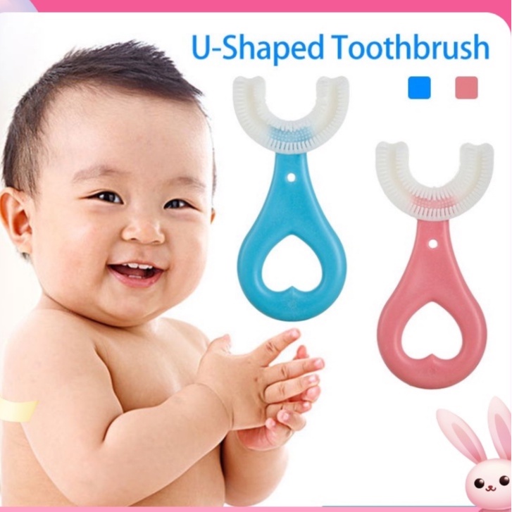 kid's U-shaped Toothbrush Toddler Baby 2-6-12 Years Old Children's Soft ...