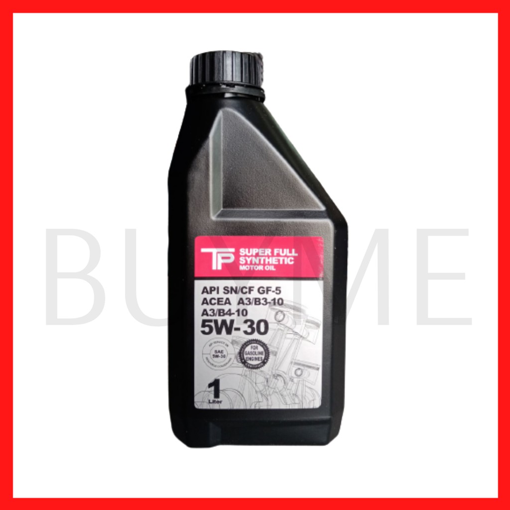TP 5W-30 Super Full Synthetic Motor Oil (API SC/CF) - 1LITER | Shopee Philippines