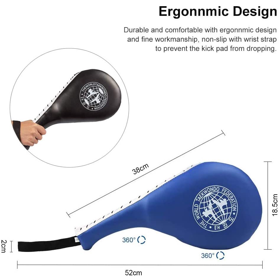 Double Kick Pad Target Tae Kwon Do Karate Kickboxing MMA Training ...