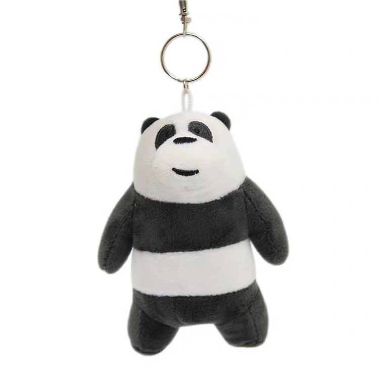 【macg】4 inches We Bare Bear Keychain Stuff Toy Bear Doll #ST0030 ...