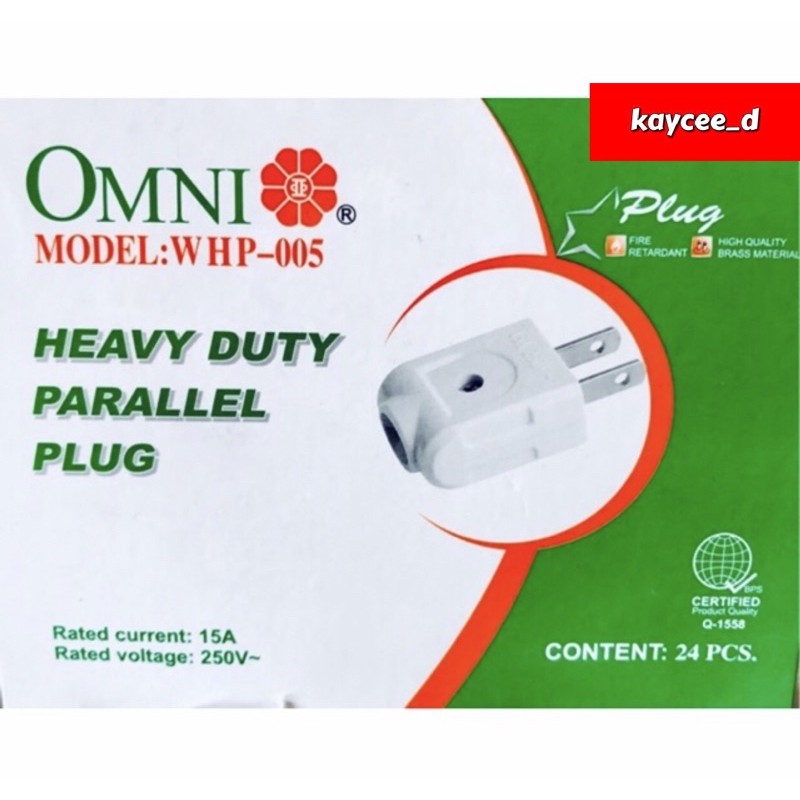 Omni Heavy Duty Parallel Plug 15A-- WHP-005 | Shopee Philippines