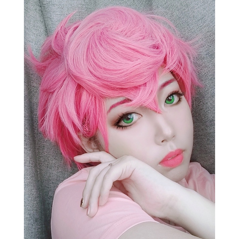 Anime Jojo Bizarre Adventure Golden Wind Trish Una Cosplay Wig Heat Resistant Hair Cosplay 