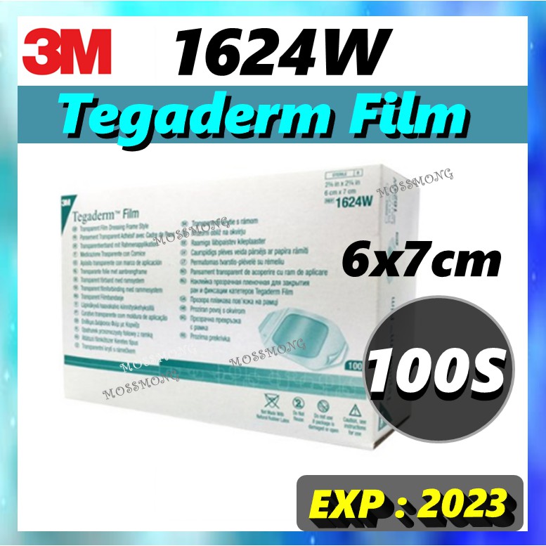 [3M] 1624W Tegaderm Transparent Film Dressing (6cmx7cm) / 100Sheets ...